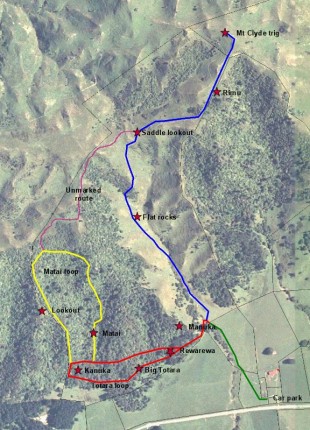 Maps like this one and notes about the Totara loop are available at the ...